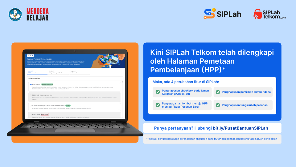 SIPLah Telkom - Belanja Keperluan Sekolah Online Makin Mudah