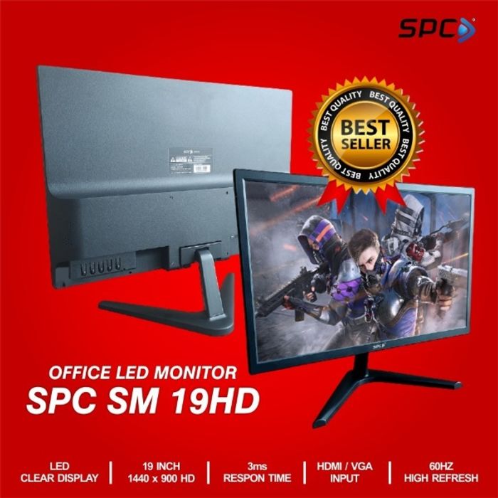 SPC MONITOR LED SM-19HD 19 inch HDMI VGA | SIPLah