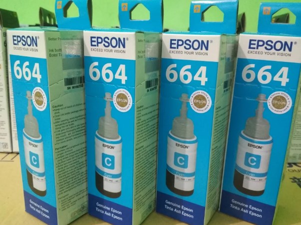 Tinta Epson 664 Cyan/Biru | SIPLah