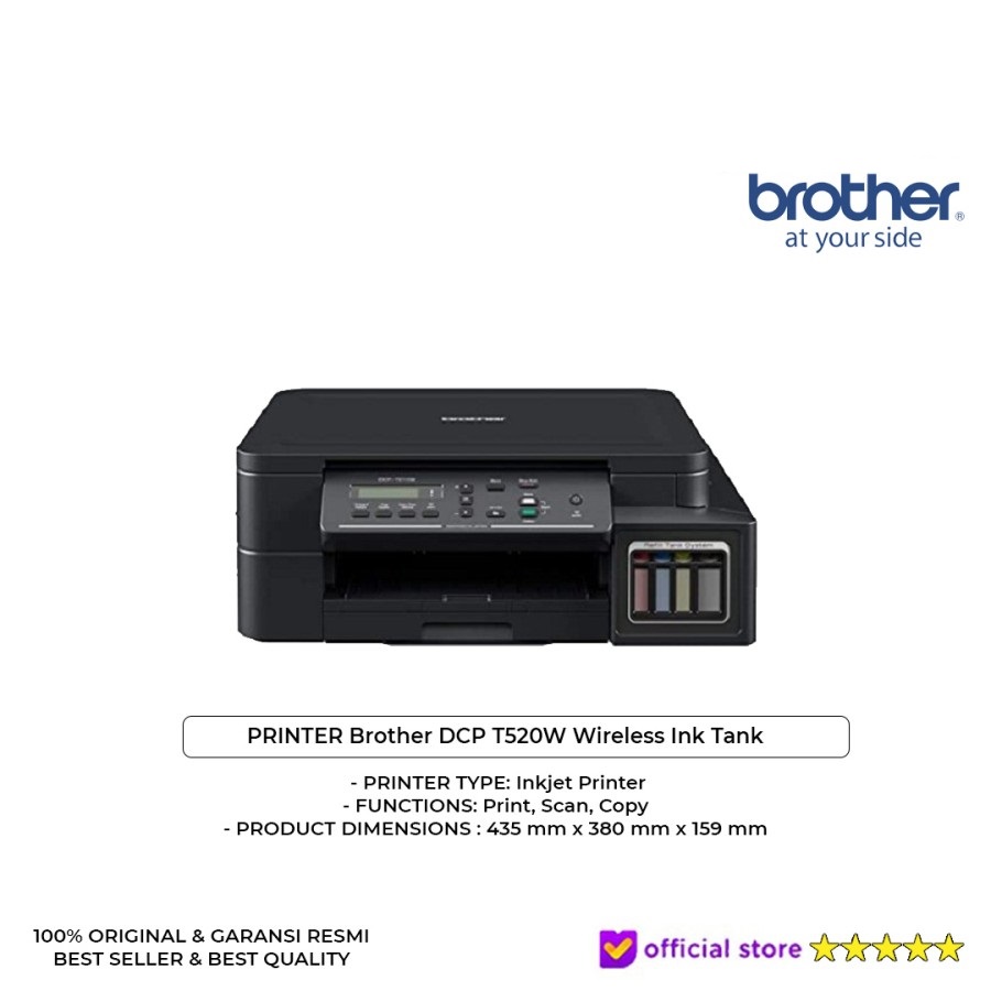 PRINTER Brother DCP T520W Wireless Ink Tank | SIPLah