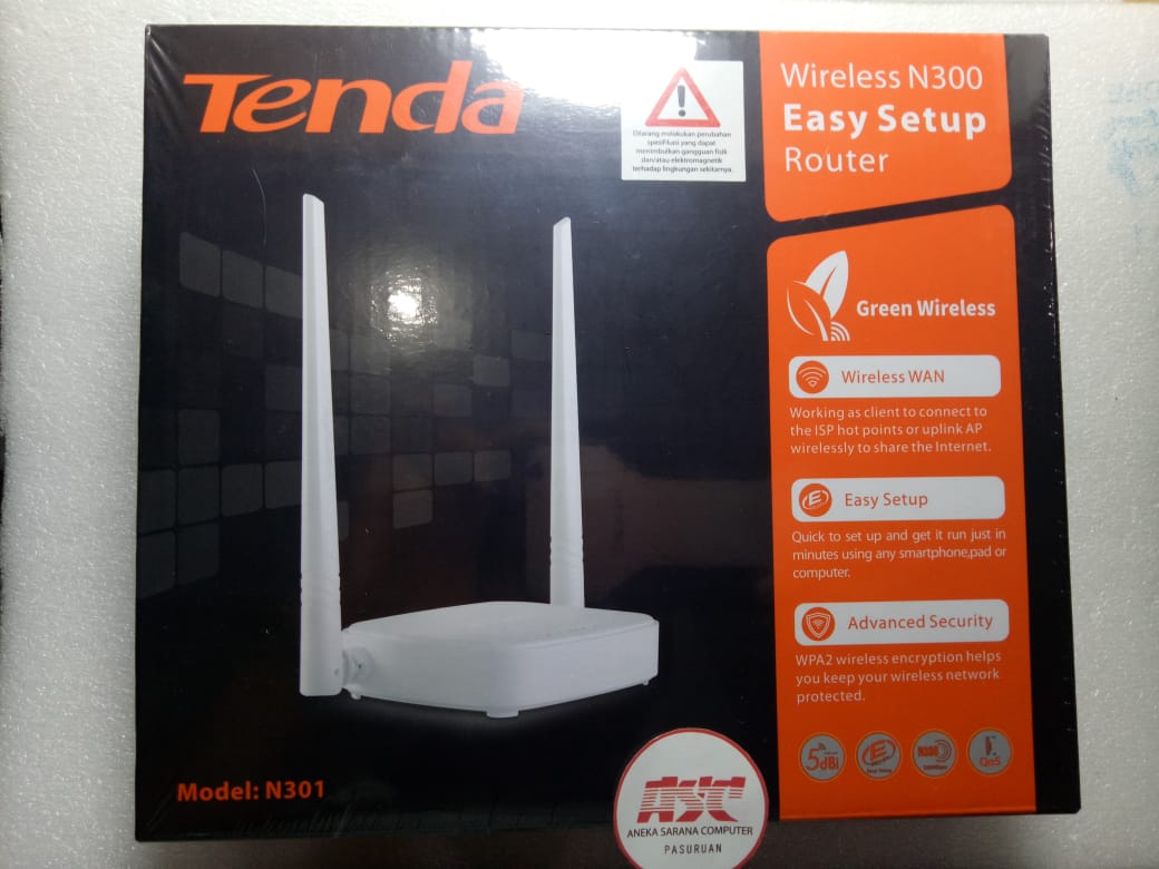 TENDA N301 - Wireless Router N300, Easy Setup 300Mbps Wireless Router | SIPLah