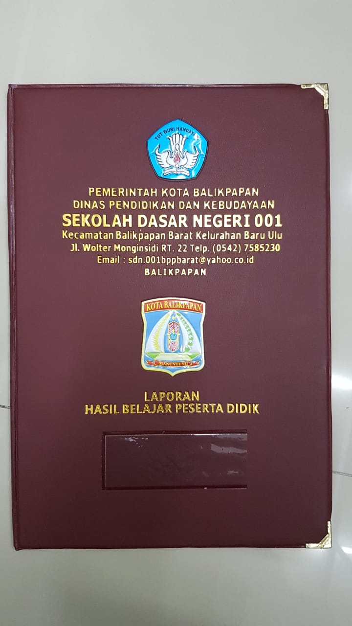 MAP EMBOS / MAP RAPOT LAPORAN BERLOGO SEKOLAH VINIL | SIPLah