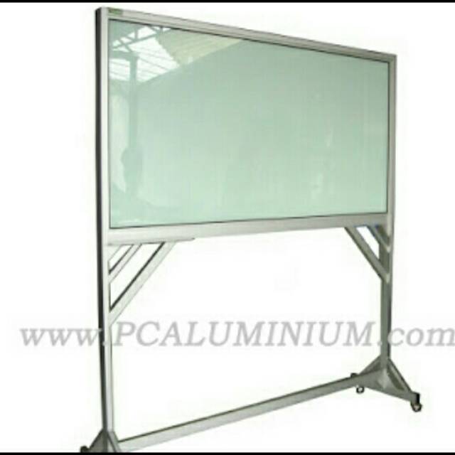 PAPAN TULIS WHITEBOARD PLUS MADING STANDING (KAKI) | SIPLah