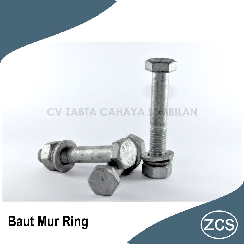 Baut + Mur + 2 Ring M4 X 50 mm | SIPLah