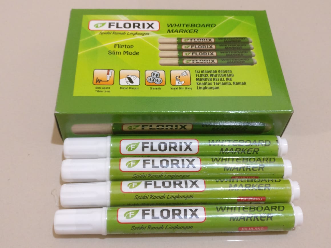 Florix Spidol Whiteboard Fliptop Slim Mode ( WARNA ) | SIPLah