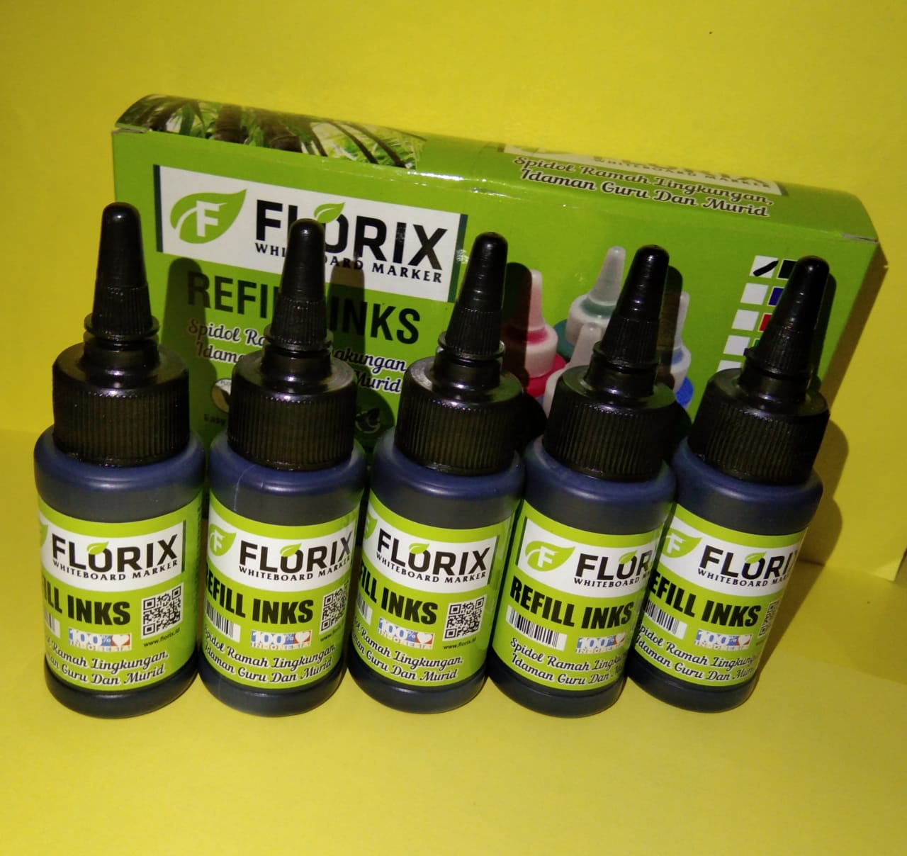 Tinta Spidol Whiteboard Marker Florix 100 ml Hitam | SIPLah