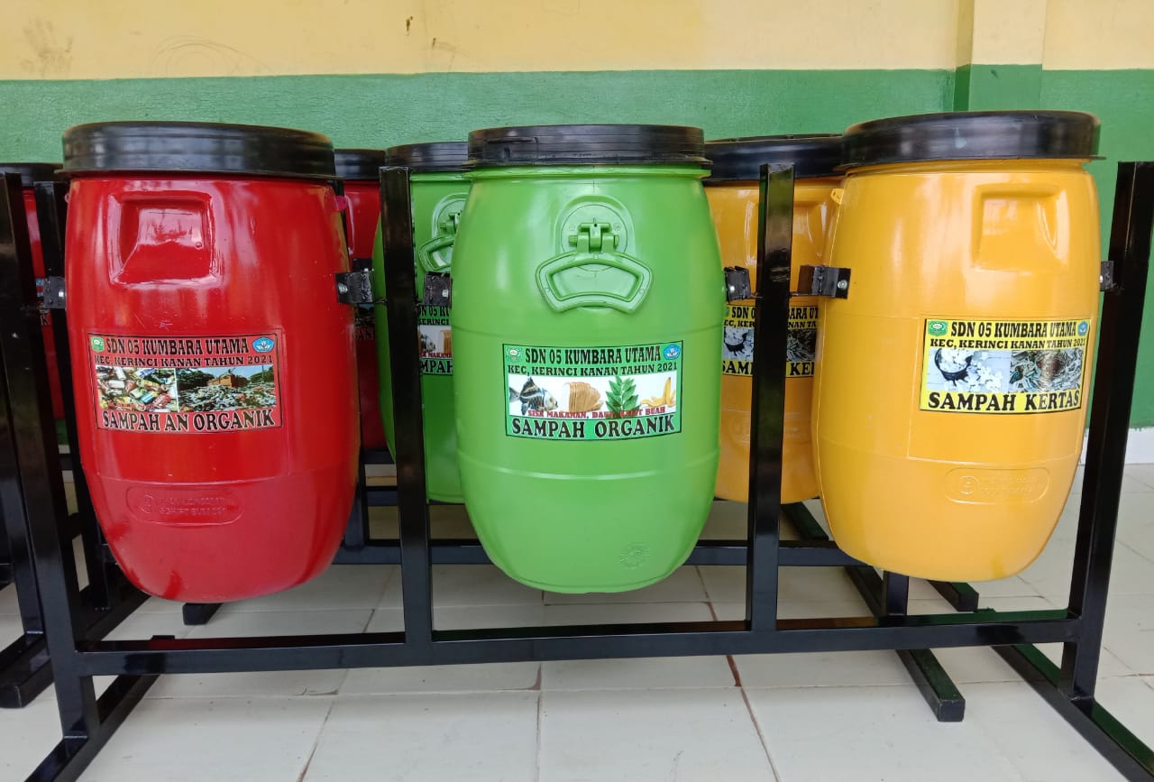 TEMPAT SAMPAH DRUM RAKOT TINTA ISI TIGA | SIPLah
