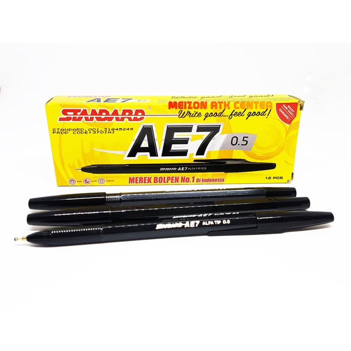 Ballpoint Standard AE7 Hitam | SIPLah