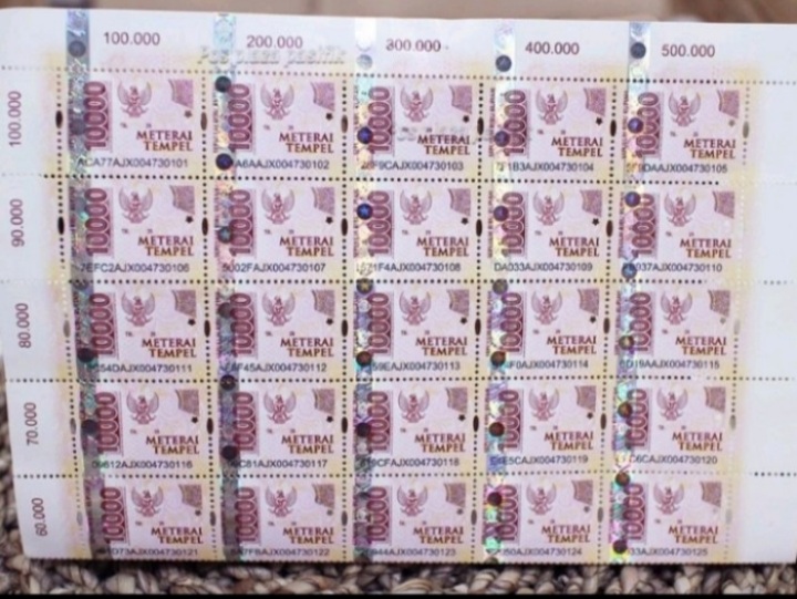 Materai 10 ribu | SIPLah