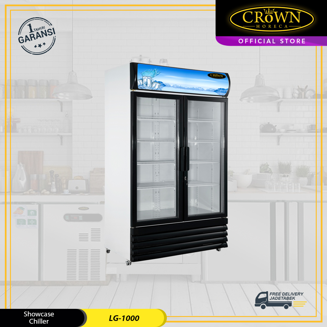 LG-1000 Showcase Chiller Mesin Pendingin Crown Horeca | SIPLah