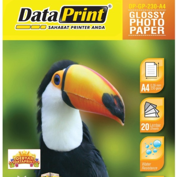 Kertas Foto Data Print Glossy Photo Paper A4 230 gsm | SIPLah