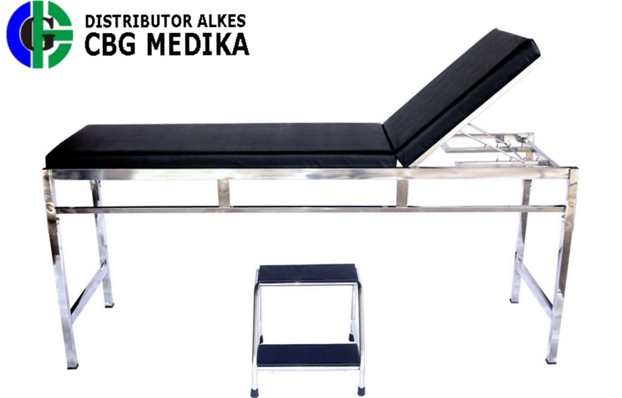MEJA PERIKSA | RANJANG UKS | TEMPAT TIDUR PERIKSA PASIEN STAINLESS | SIPLah