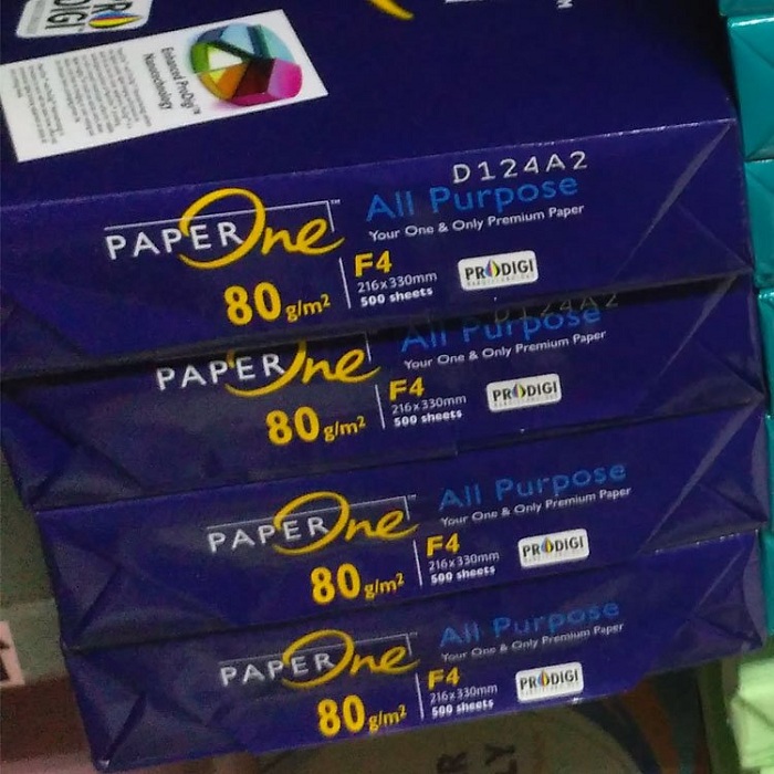 kertas hvs F4 80 GSM paper one | SIPLah