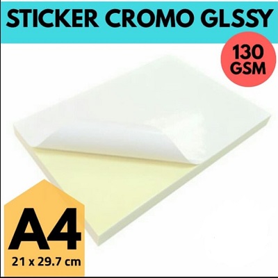 Kertas Stiker Cromo Glossy A4 | SIPLah