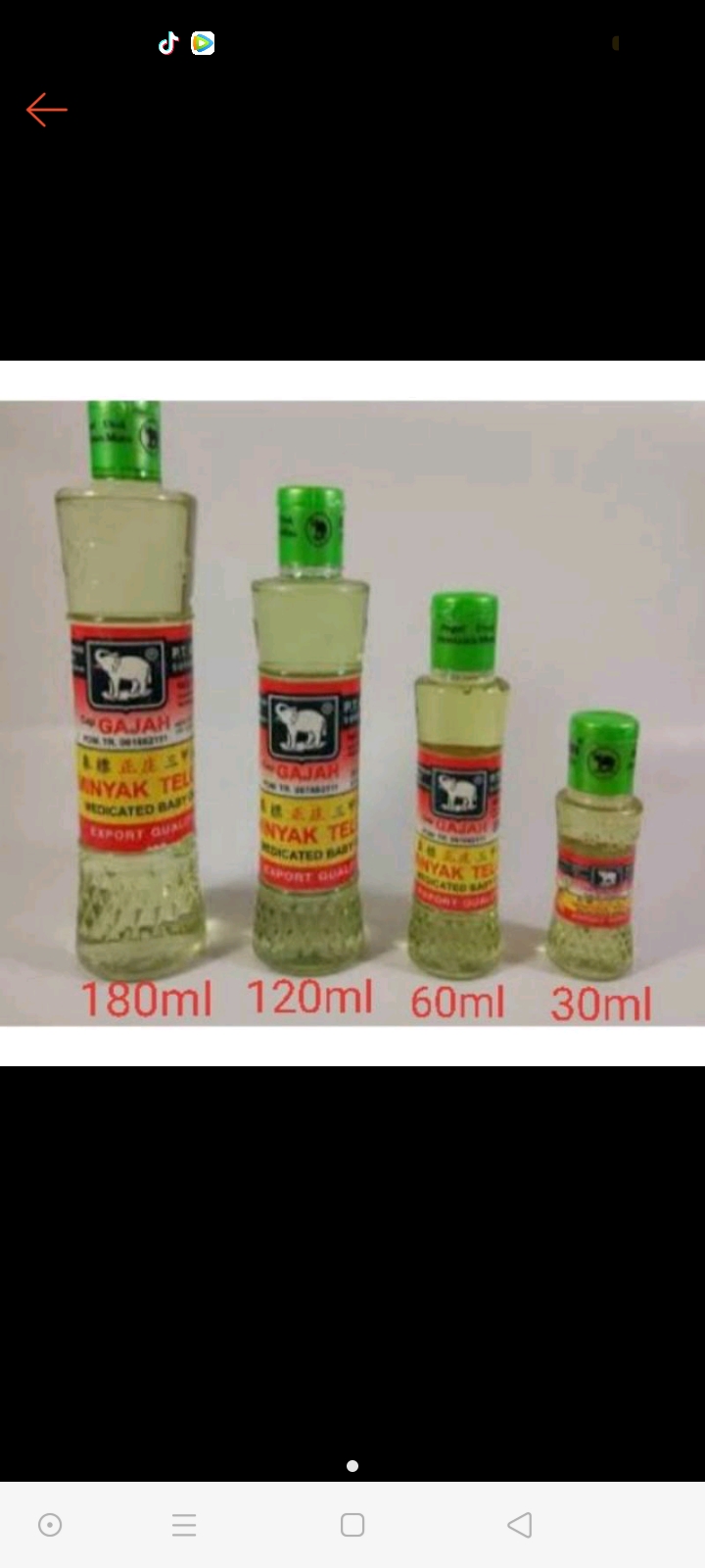 Minyak telon kecil | SIPLah