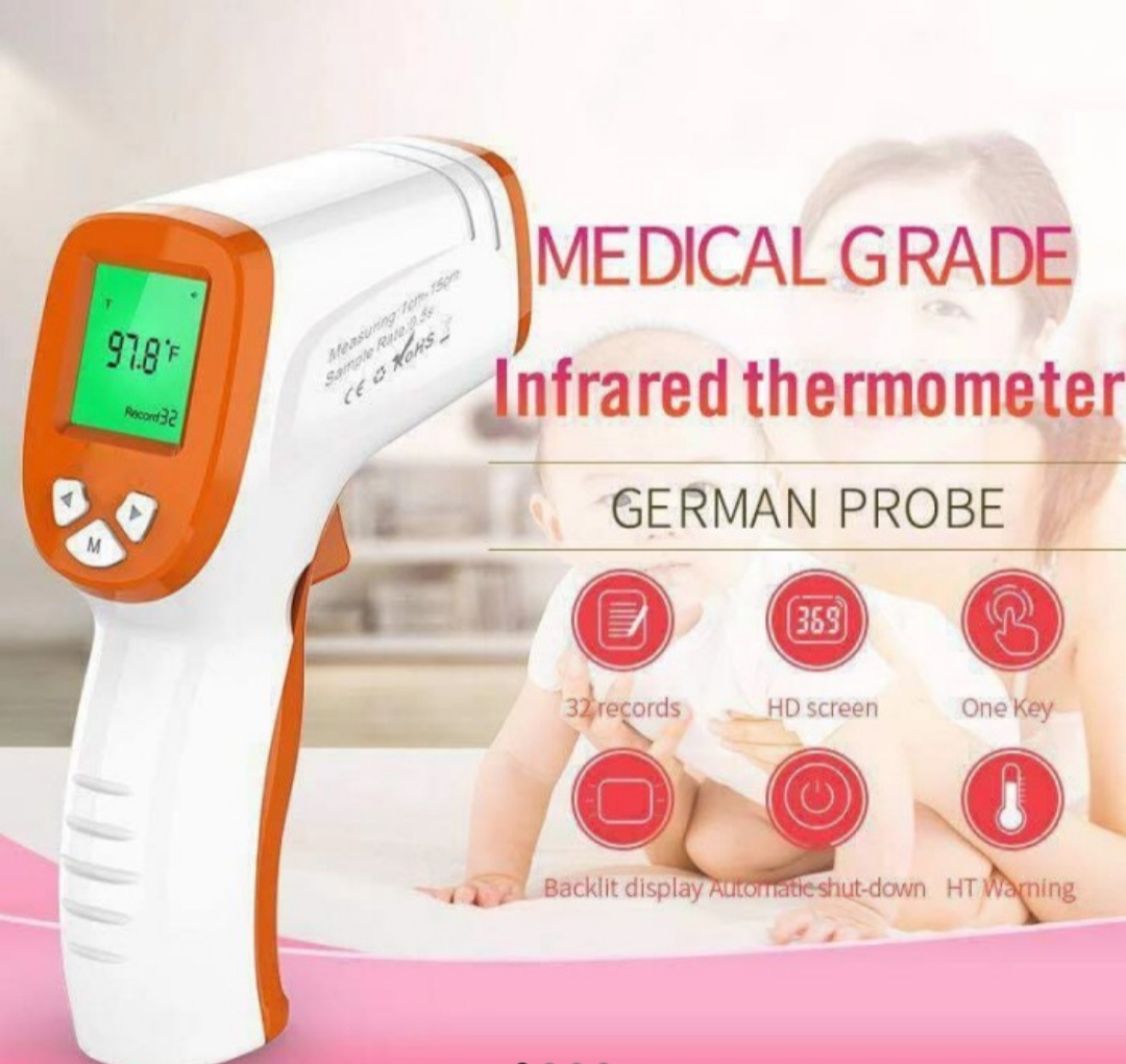 Thermometer Infrared Thermogun alat ukur suhu tubuh | SIPLah