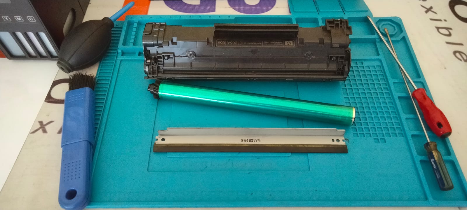 Ganti Drum dan Wiper Blade Toner HP 85 A | SIPLah