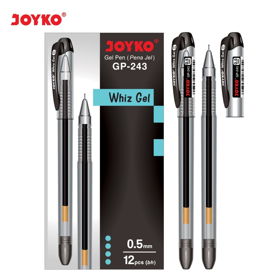 Ballpoint JOYKO GP-279 0,5 Erasable Pen Shokyo Gel- Hitam ( PACK ) | SIPLah