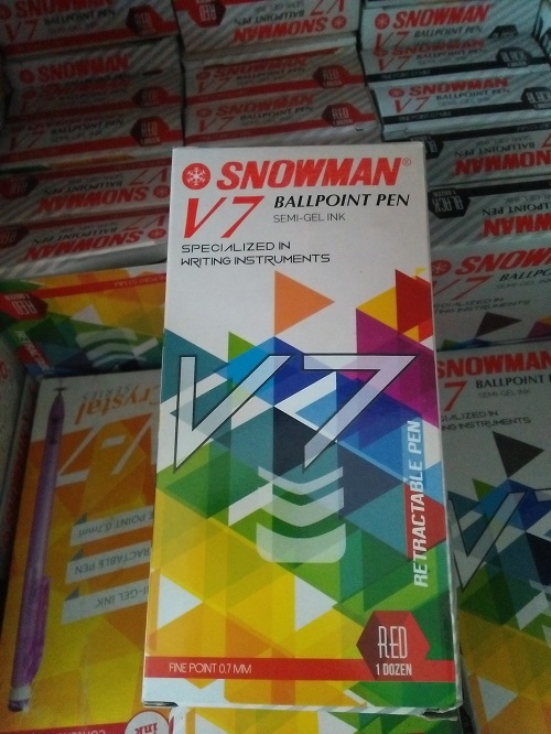 BOLPOIN POLPEN SNOWMAN V 7 TERMURAH | SIPLah