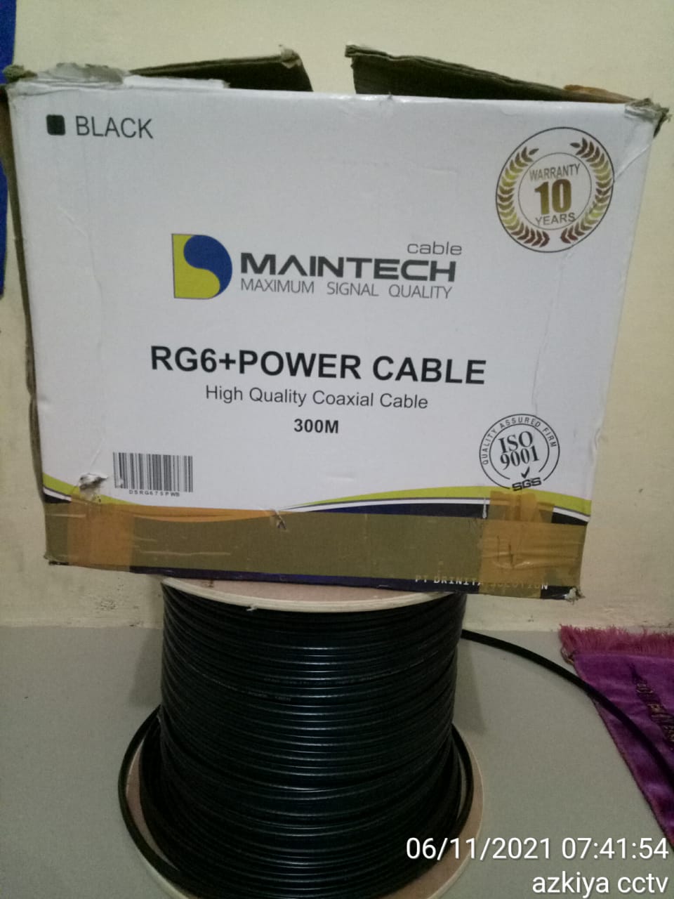 Kabel Caoxial RG 6+Power (for cctv) | SIPLah