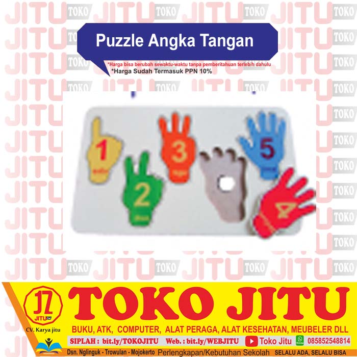 Puzzle Angka Tangan | SIPLah