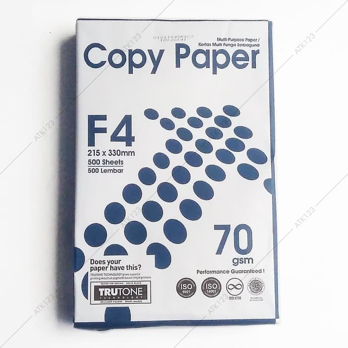 Kertas HVS F4 70 gsm - Copy Paper | SIPLah
