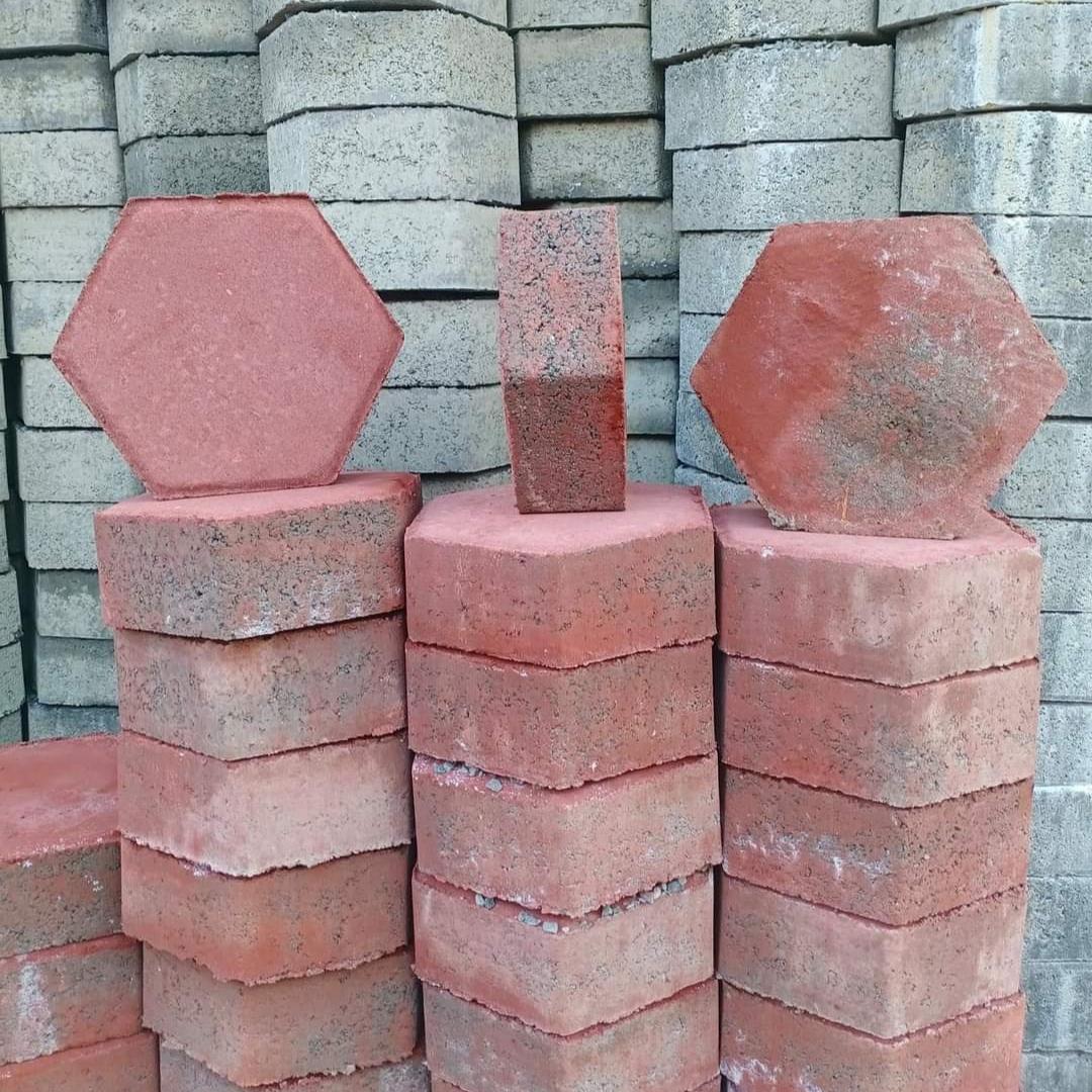 Paving Hexagon Merah | SIPLah