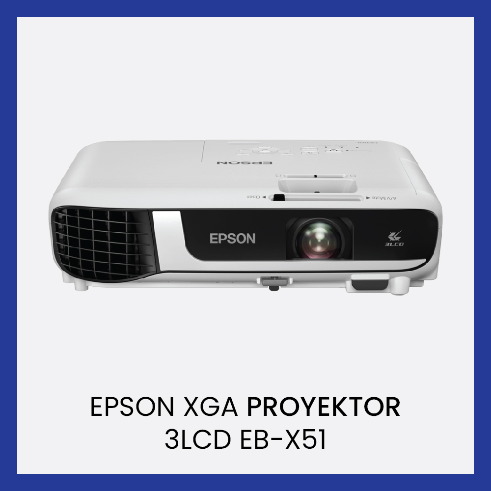 EPSON PROYEKTOR EB-X51 XGA 3LCD 3800 Lumens | SIPLah