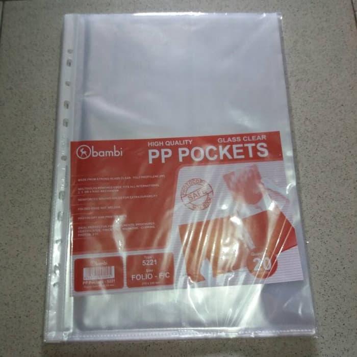 BP Sheet Protector Ukuran F4 Berbagai Merk Per Pack Isi 100 Lembar SIPLah