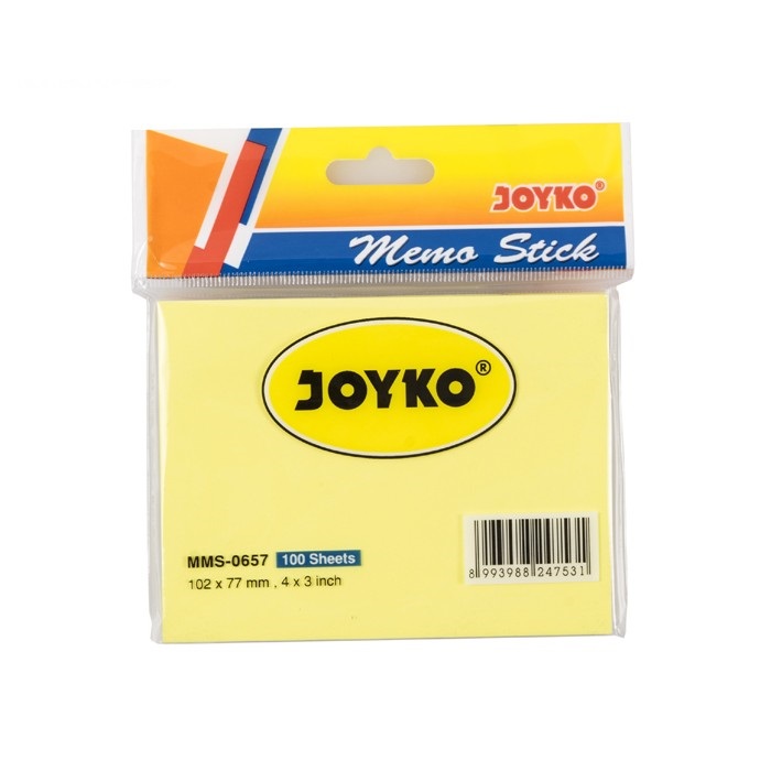 BP-Sticky Note Joyko MMS-0657 (Kertas Memo Tempel) Ukuran 102x77mm | SIPLah