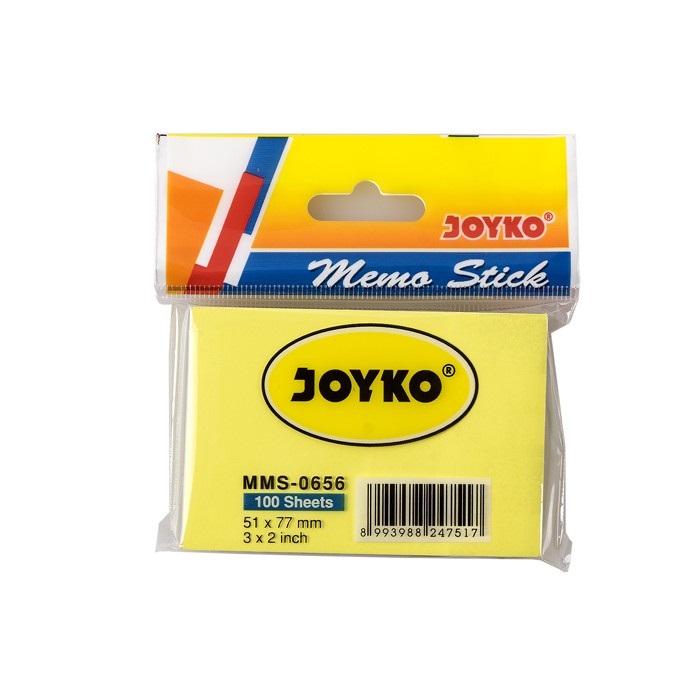 BP-Sticky Note Joyko MMS-0656 (Kertas Memo Tempel) Ukuran 51x77mm | SIPLah