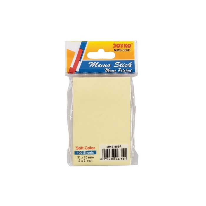 BP-Sticky Note Joyko MMS-656P (Kertas Memo Tempel) Ukuran 51x76mm | SIPLah
