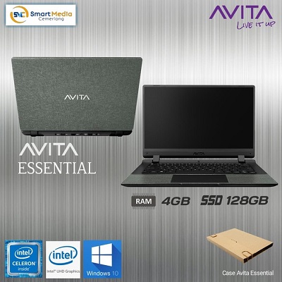 Laptop Avita Essential Celeron N4000 4GB 128G 14" FHD Win10 | SIPLah