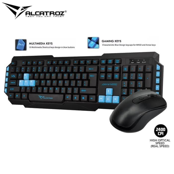 Paket Keyboard + mouse ALCATROZ KEYBOARD M550 + MOUSE ASIC PRO 6 KABEL ...
