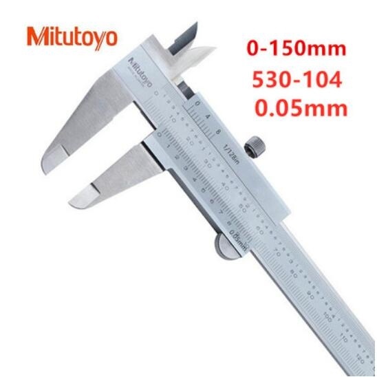 Mitutoyo Vernier Caliper with Metric/Inch Dual Scale 530-104 6inch/0.05mm | SIPLah