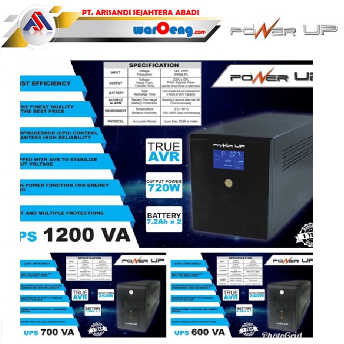 UPS STABILIZER POWER UP 1200VA | SIPLah