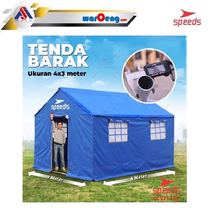 Tenda Pramuka Serbaguna model Speeds 031-16 - 3x4 m | SIPLah