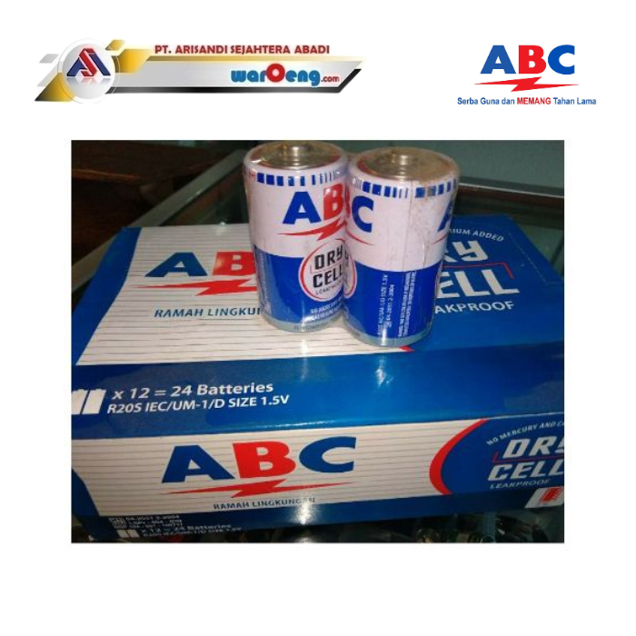 Baterai ABC besar tipe D battery D type | SIPLah