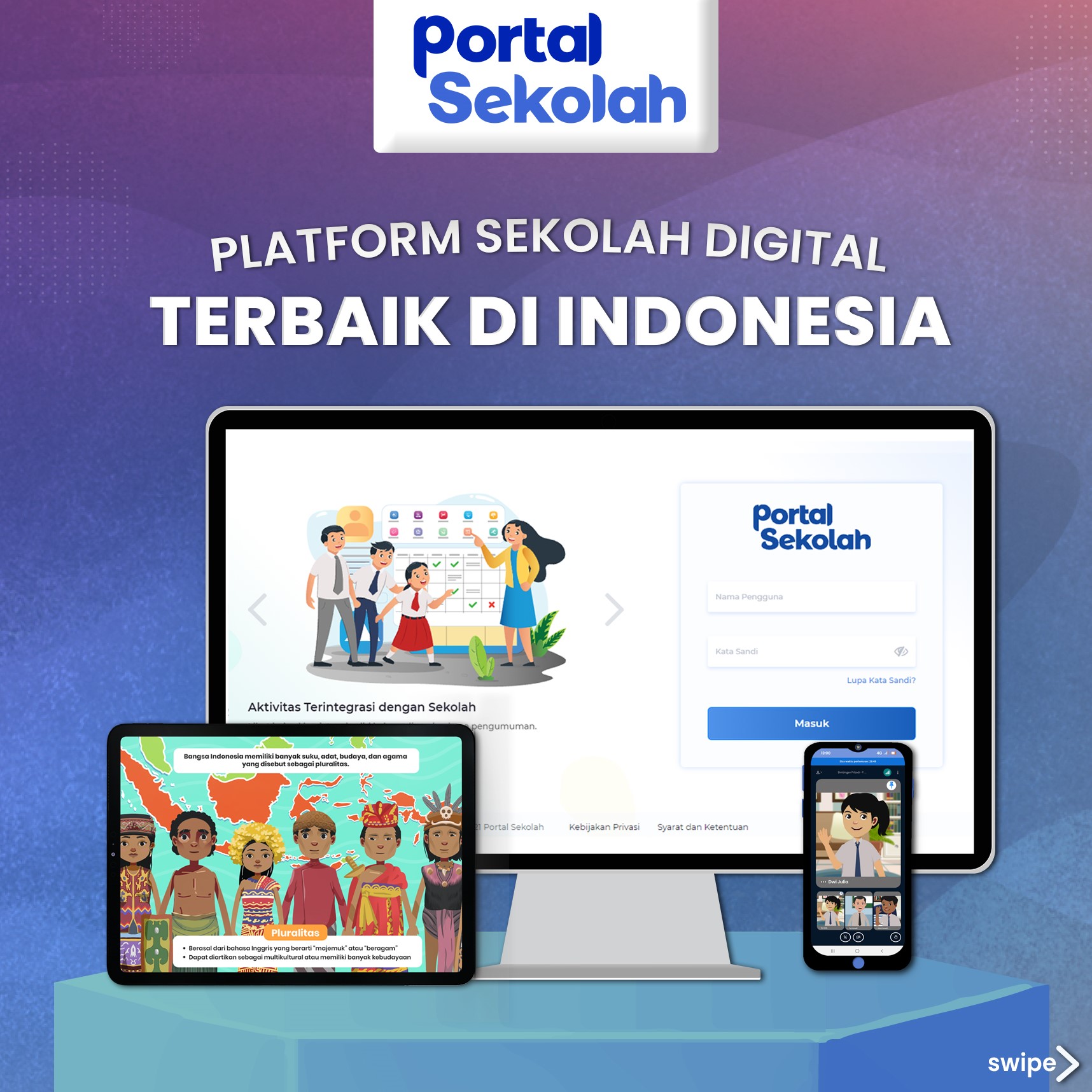 Software Aplikasi Pembelajaran Online Portal Sekolah Dengan Konferensi ...