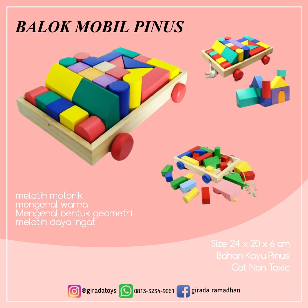 Balok mobil pinus | SIPLah