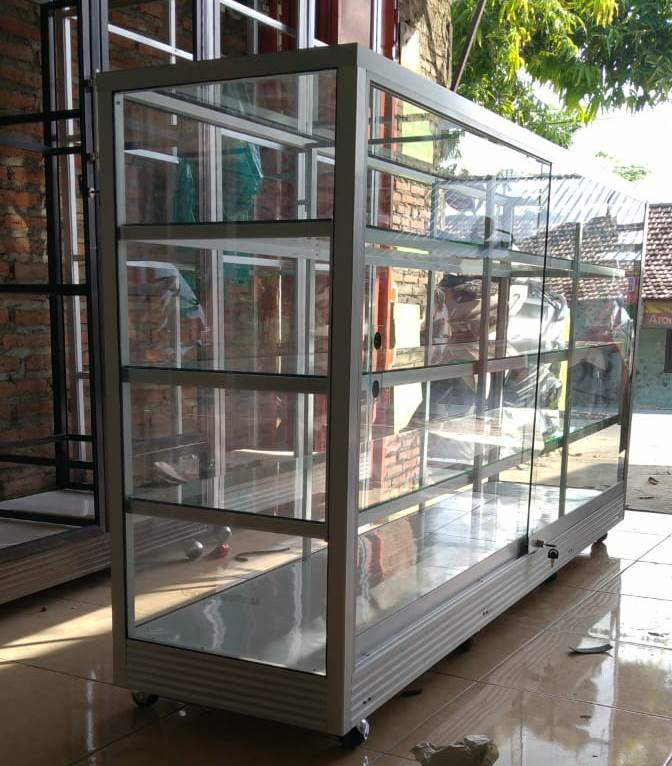 Etalase Aliminium Silver | SIPLah