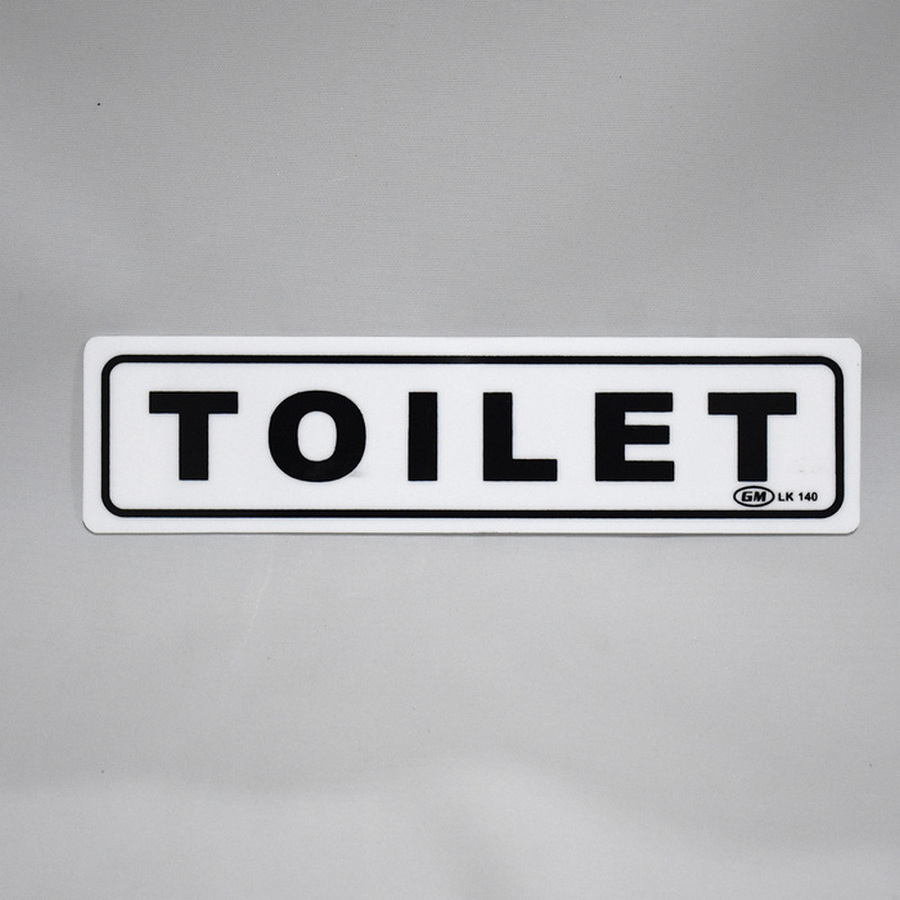 Label Acrylic TOILET | SIPLah