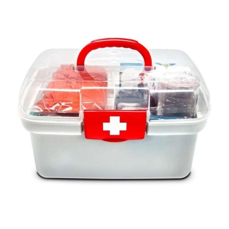 Paket Lengkap isi 15pcs Kotak P3K Plastik Jinjing Komplit Perlengkapan ...