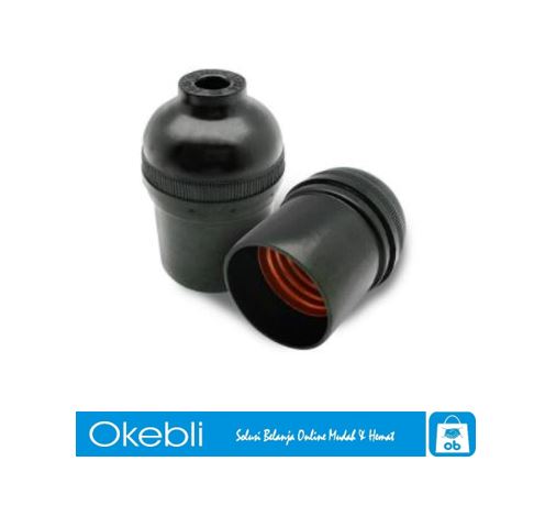 Fitting Gantung Broco E27 Standar 216L Hitam | SIPLah