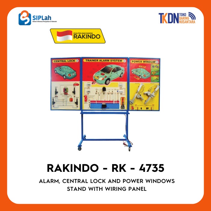 RAKINDO RK-4735 ALARM, CENTRAL LOCK AND POWER WINDOWS STAND WITH WIRING ...