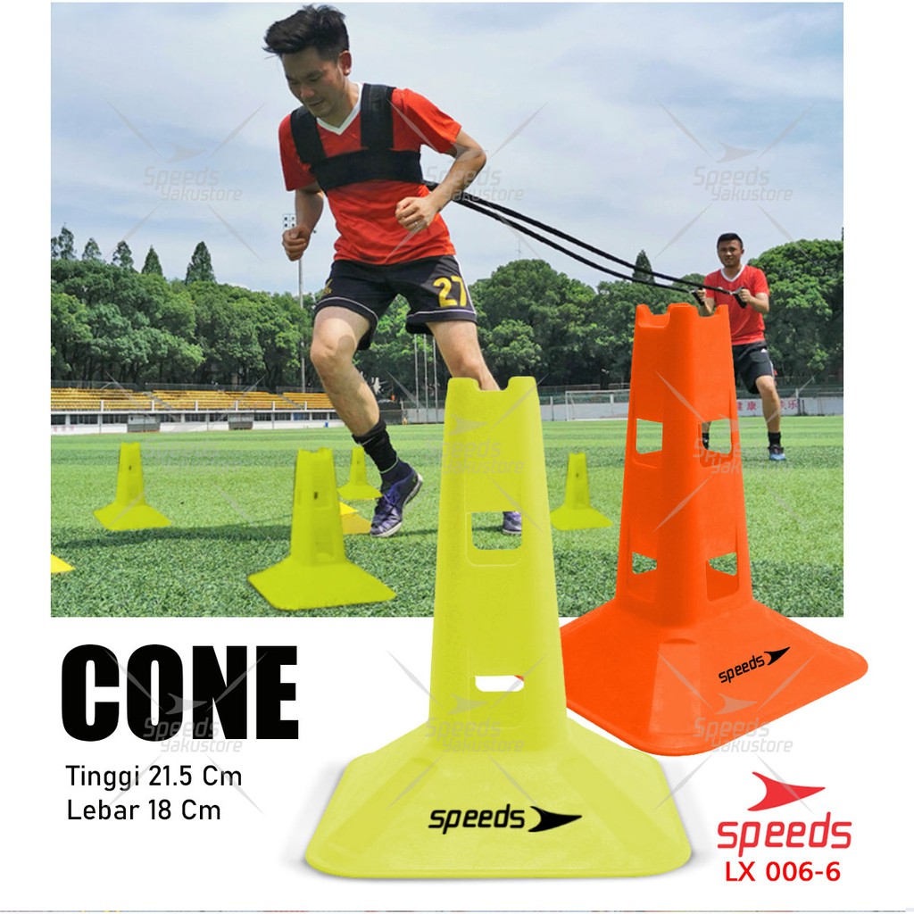 SPEEDS Cone Kerucut Marker Latihan Olahraga Futsal Skate Sepak Bola ...