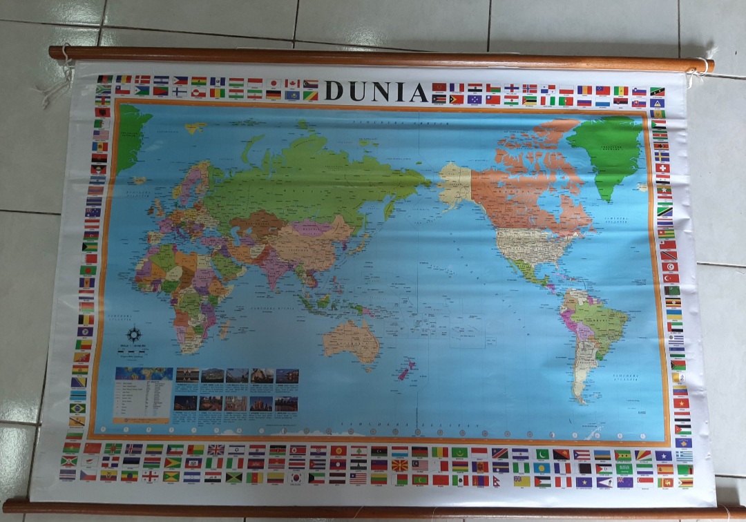 Peta Dunia/peta gulung | SIPLah