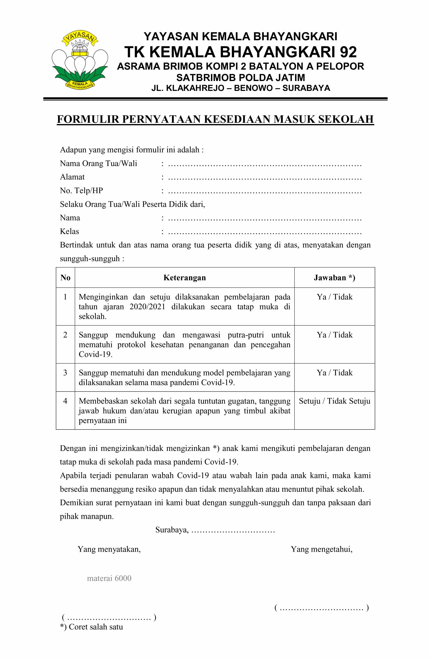 Cetak Formulir | SIPLah