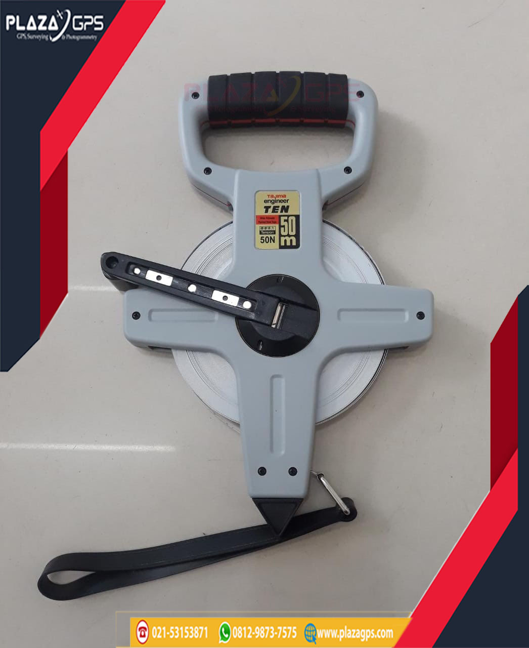 Roll Meter Tajima Engineer Ten 50 M / Meteran Tancap Tanah | SIPLah