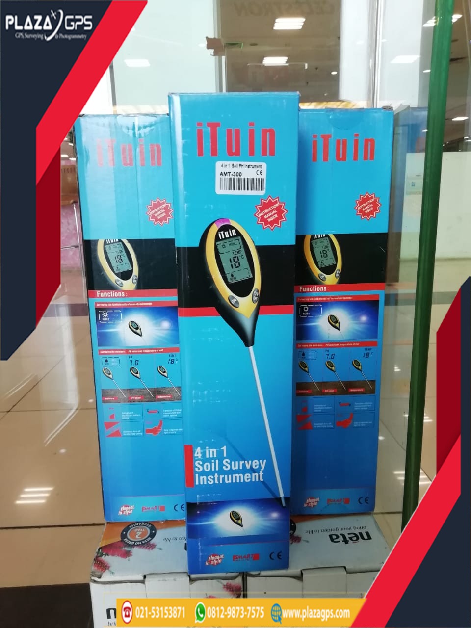 Soil Tester Digital PH Meter 4 In 1 Merk Ituin | SIPLah